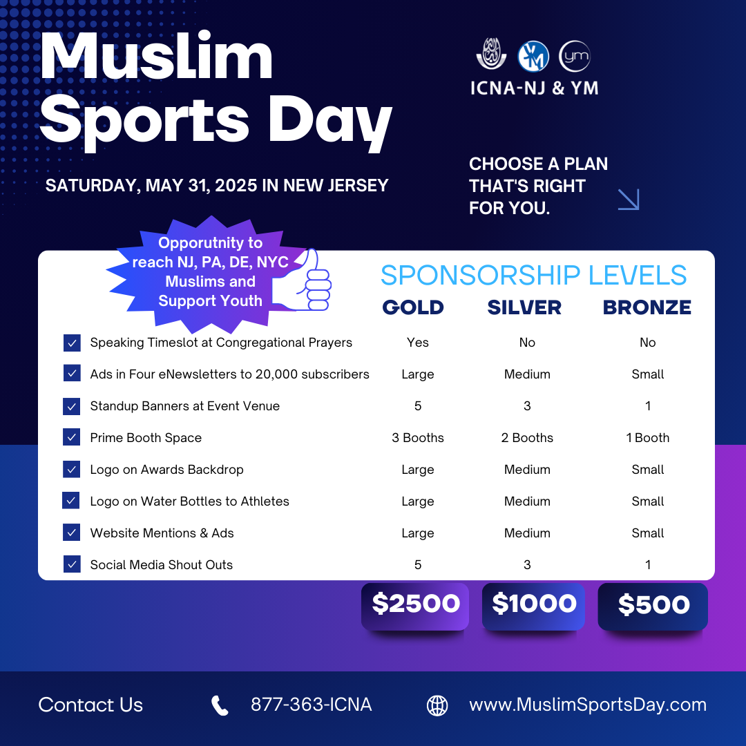 Sponsorships – ICNA-YM Muslim Sports Day
